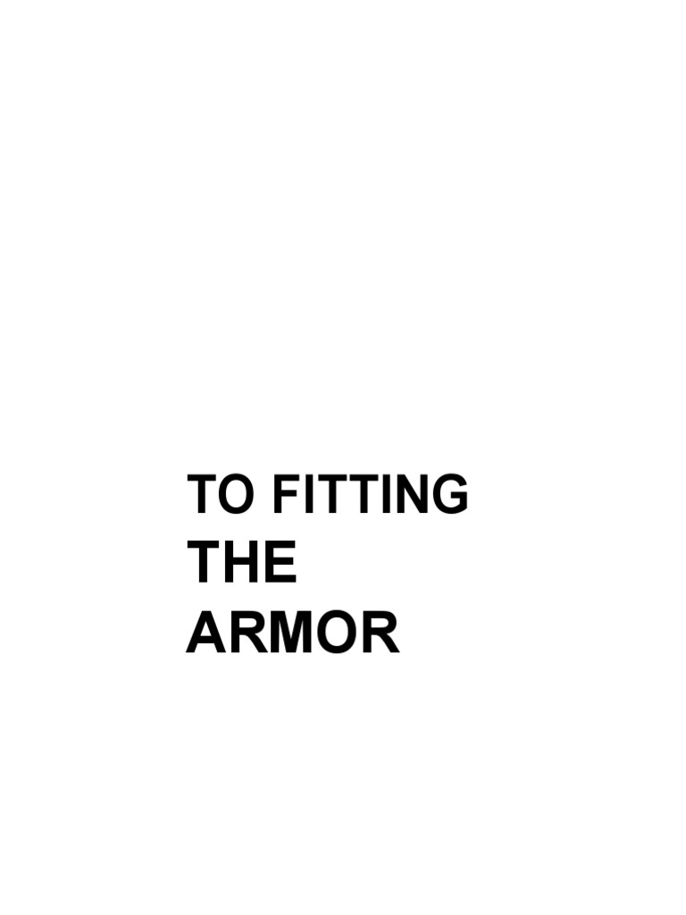 48 Weeks To Fitting The Armor Workbook | PDF | Image Of God | Jesus
