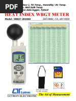 WBGT Monitoring Guidelines for Outdoor Work | PDF | Hyperthermia ...