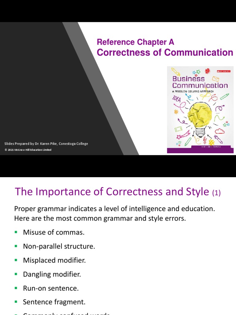 Correctness of Communication: Reference Chapter A | PDF | Semantic ...