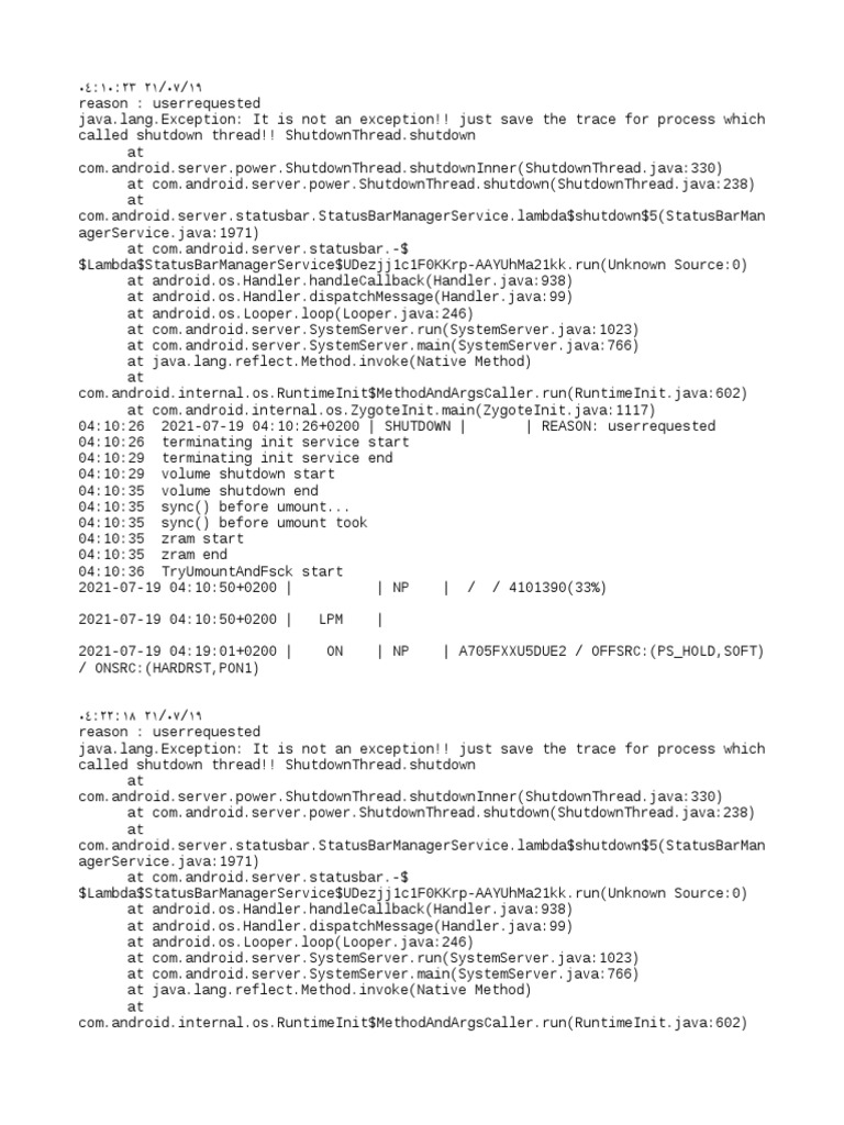 Power Off Reset Reason Backup | PDF | Java (Programming Language) | Digital Technology