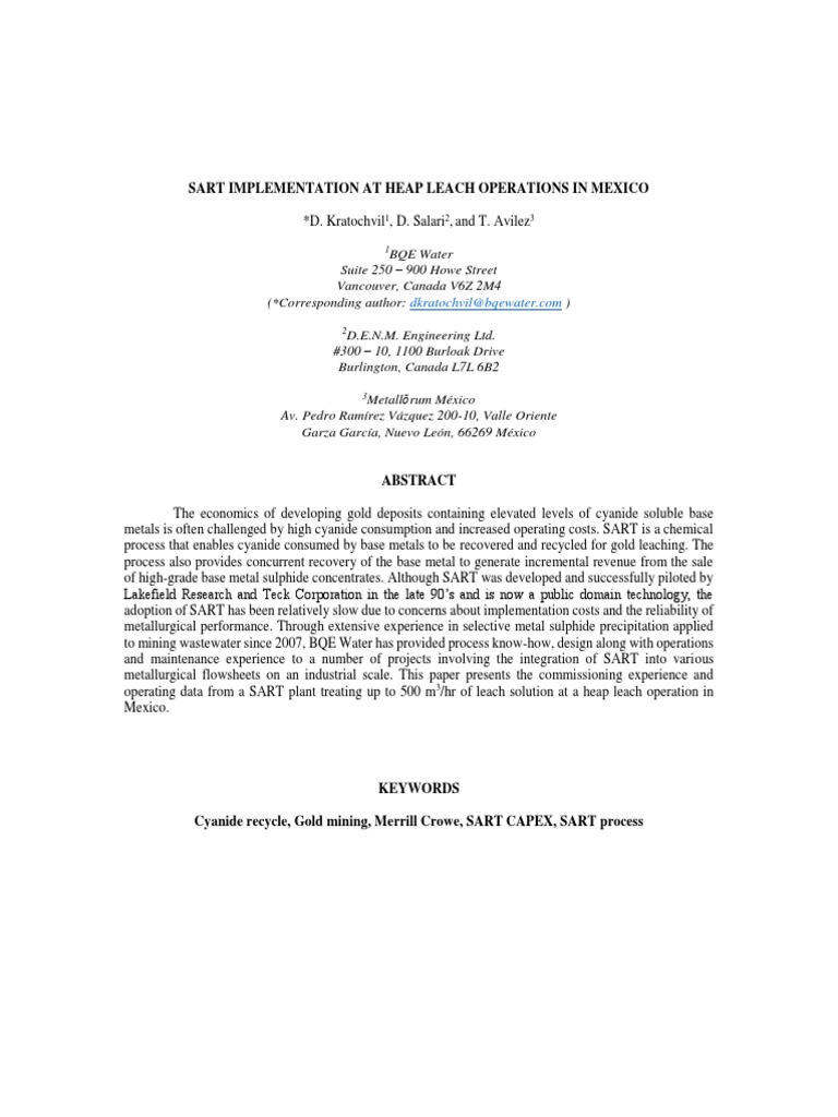 Sart Eder | PDF | Copper | Mining