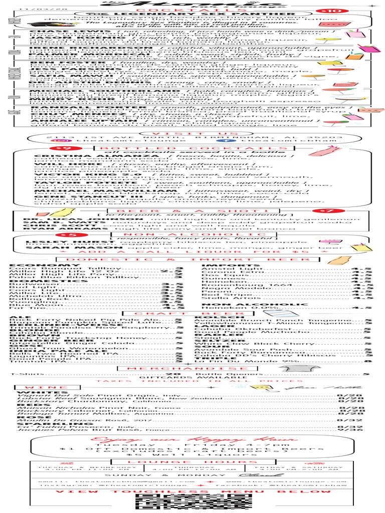 Atomic Menu | PDF | Anheuser Busch Brands | Brewing