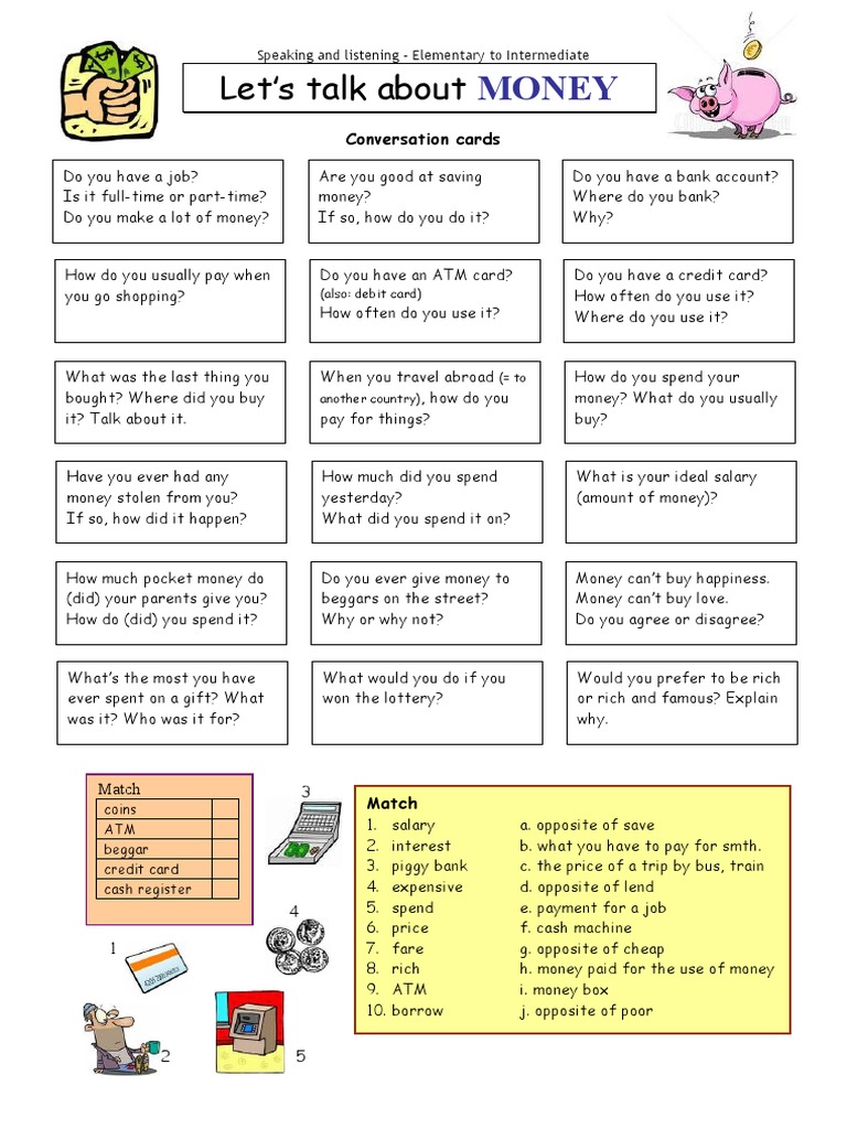 Lets Talk About Money Activities Promoting Classroom Dynamics Group ...