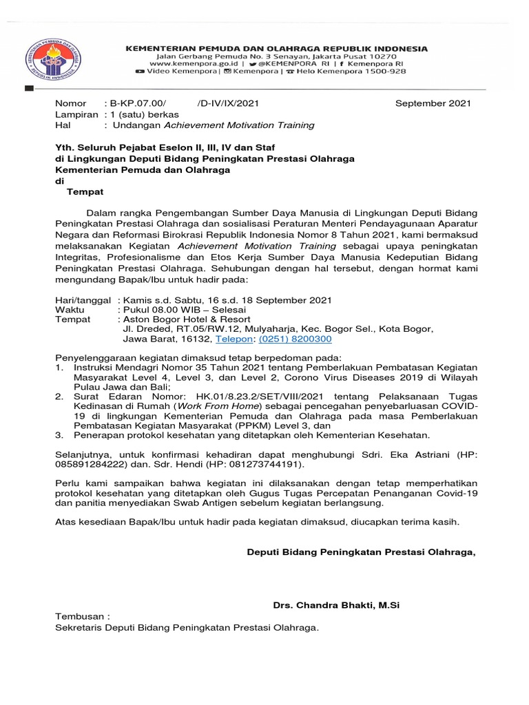 Draft Undangan Peserta AMT | PDF