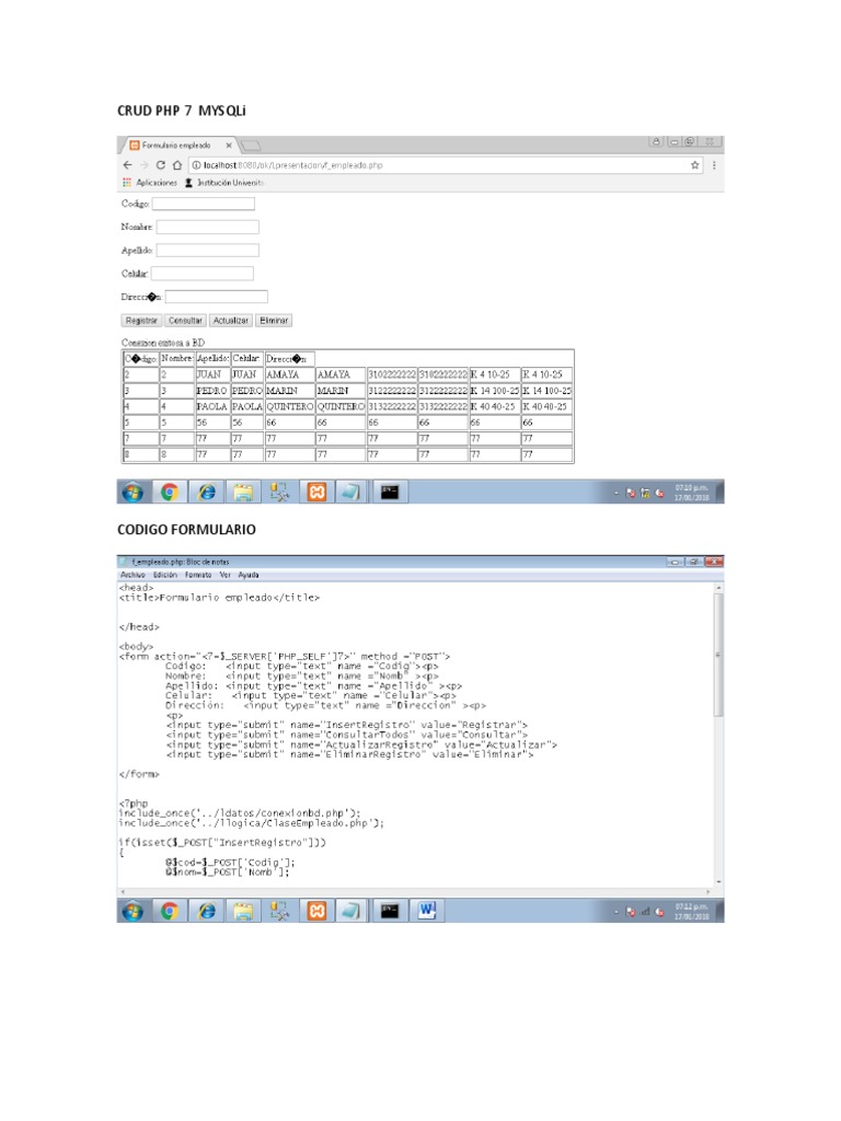 CRUD PHP 7 MYSQLi | PDF