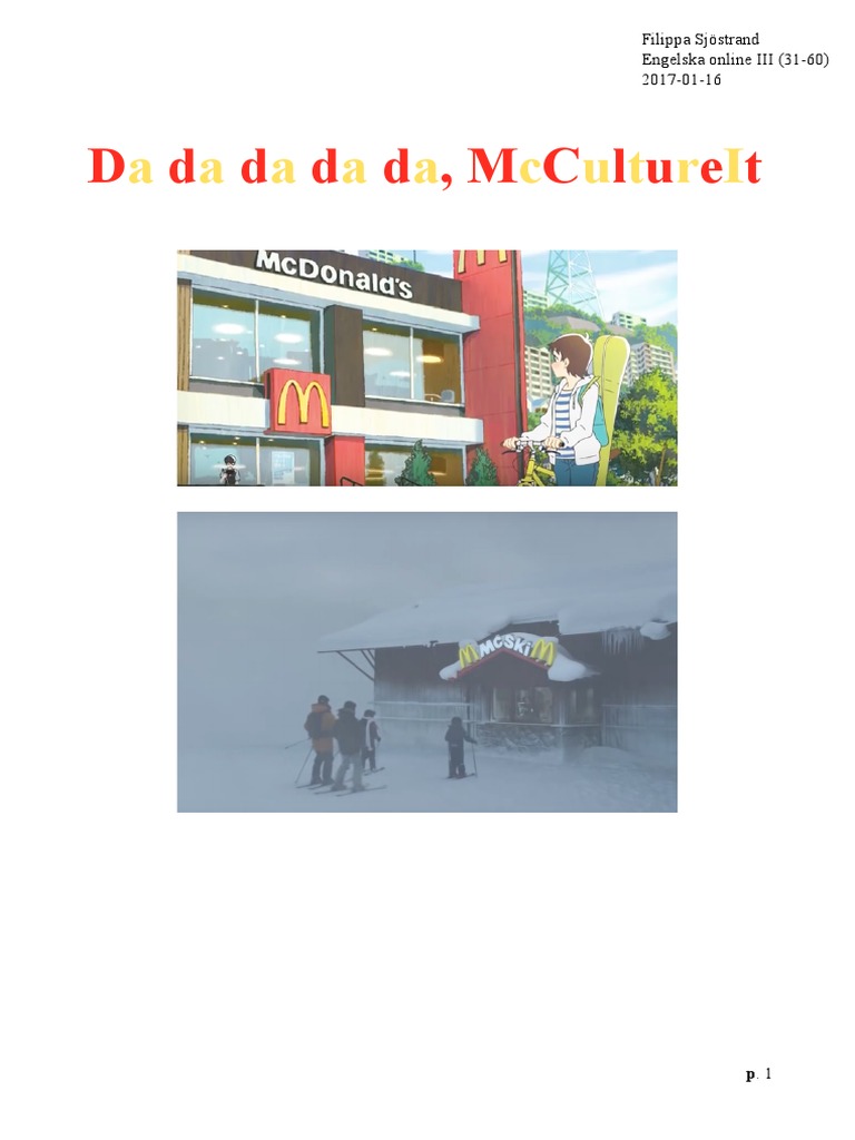 McDonald's Cultural Adaptation in Ads | PDF | Advertising | Target Audience