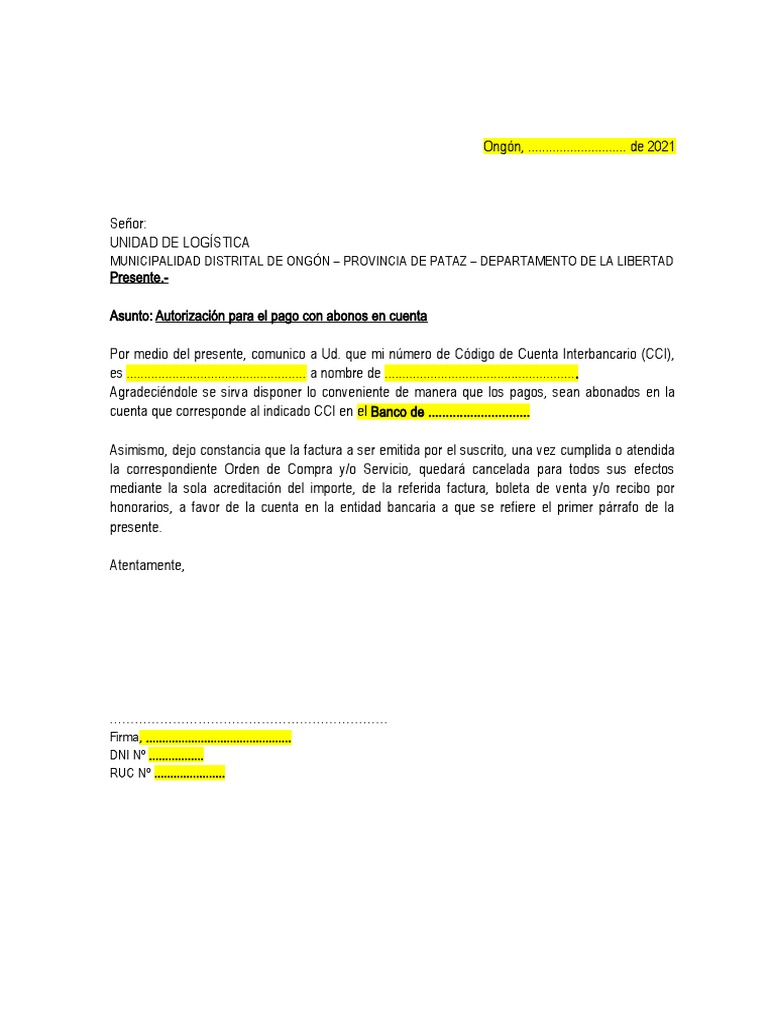 Anexo - Formato de Cci | PDF | Finanzas y dinero | Derecho