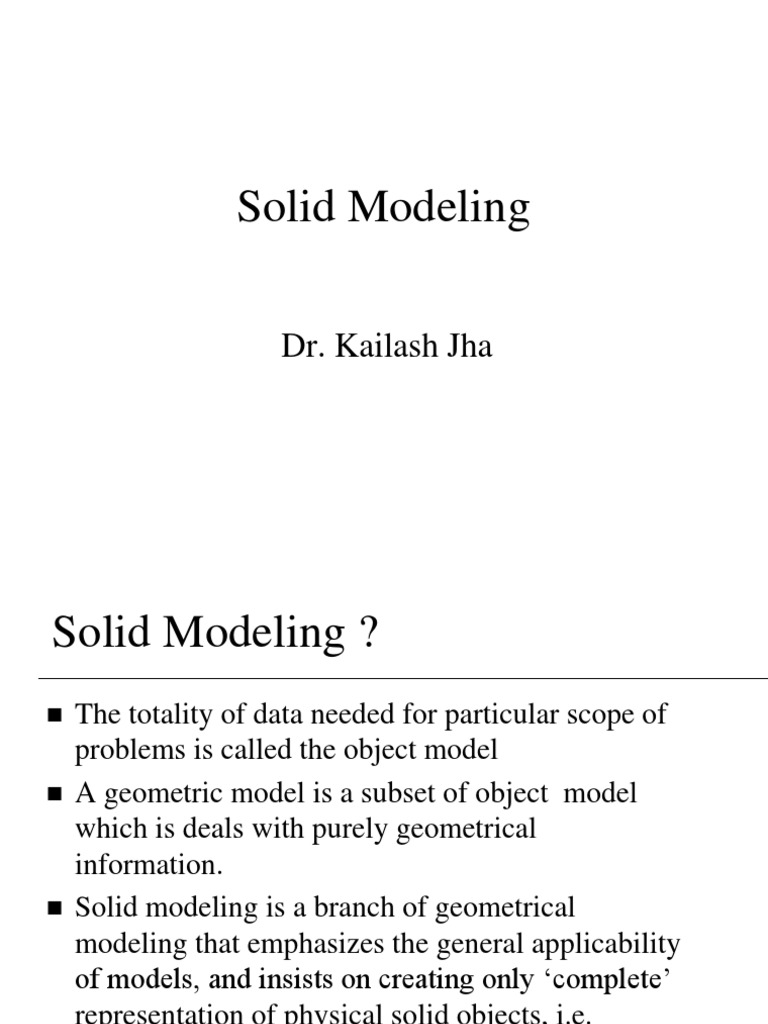 Solid Modeling Techniques Overview | PDF | Voxel | Geometry