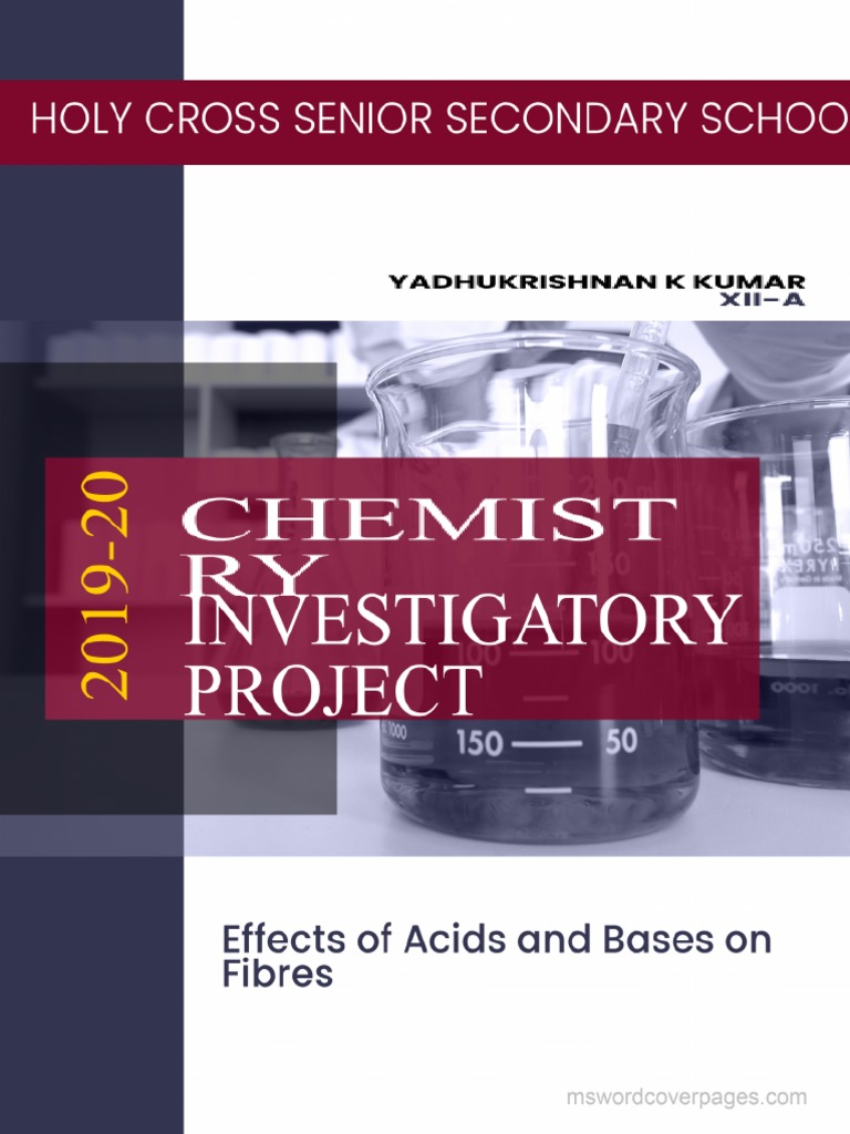 Chemistry Assignment Cover Page 4 2 | PDF