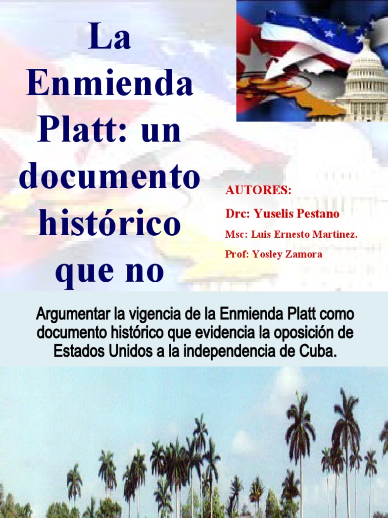 Enmienda Platt | PDF | Cuba | Los Estados Unidos