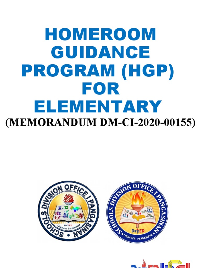 Homeroom Guidance Program (HGP) FOR Elementary: (MEMORANDUM DM-CI-2020 ...