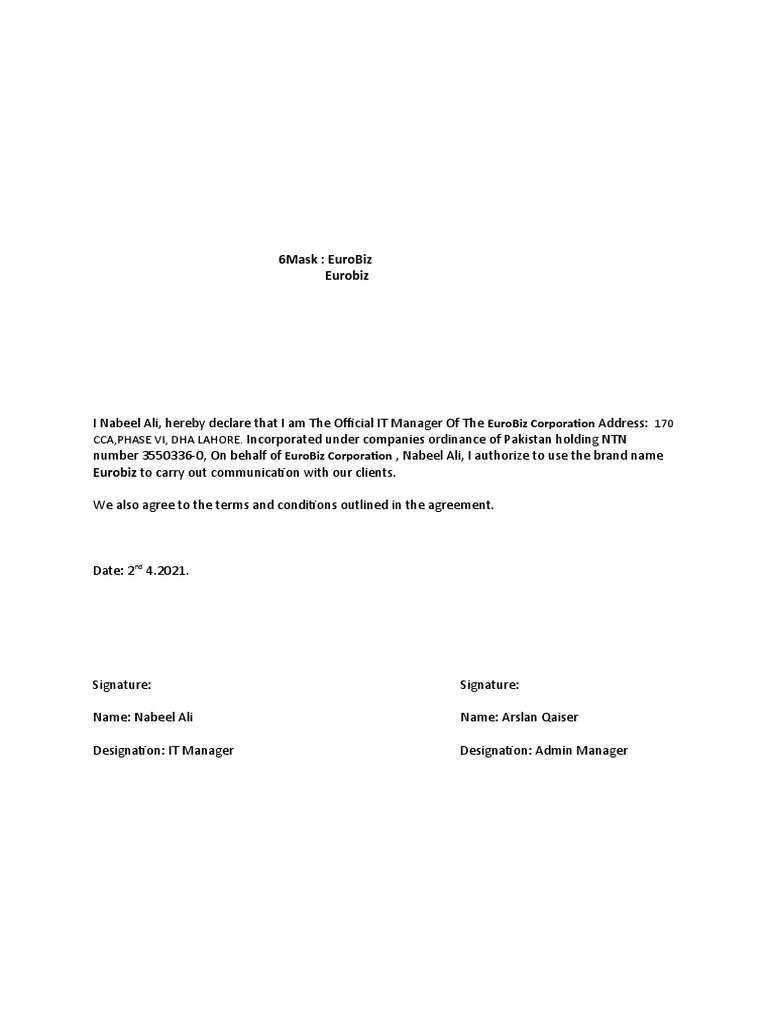 Mask Request Letter-2 | PDF