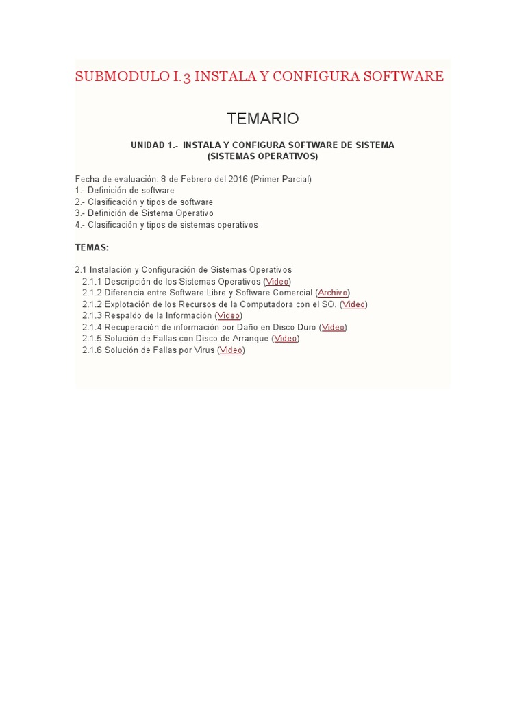 Instala y Configura Software | PDF