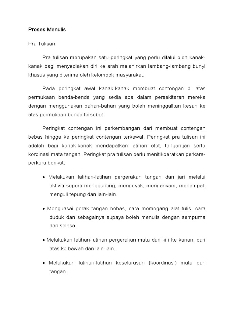 Proses Menulis | PDF