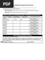Canada Direct Deposit Enrolment Form - Direct Deposit - Receiver ...