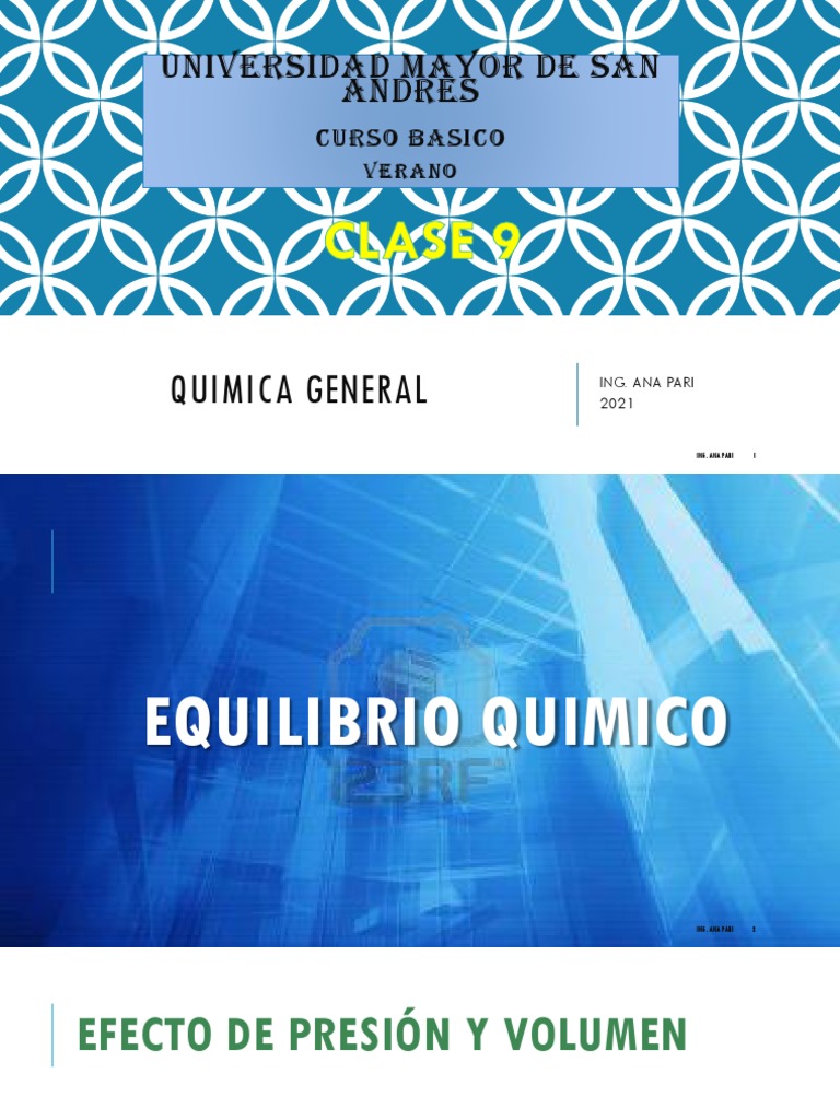 Clase 9 QMC 100 Ing Pari Presentacion | PDF