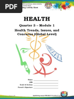 Health Quarter 3 - Module 1: Health Trends, Issues and Concerns (Global ...