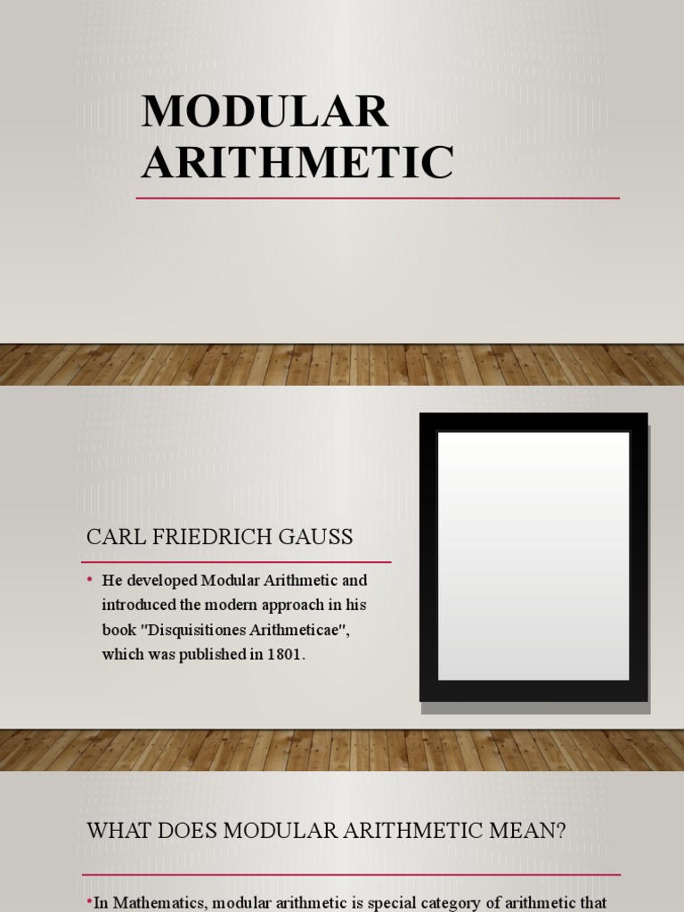 Modular Arithmetic | PDF | Group (Mathematics) | Multiplication