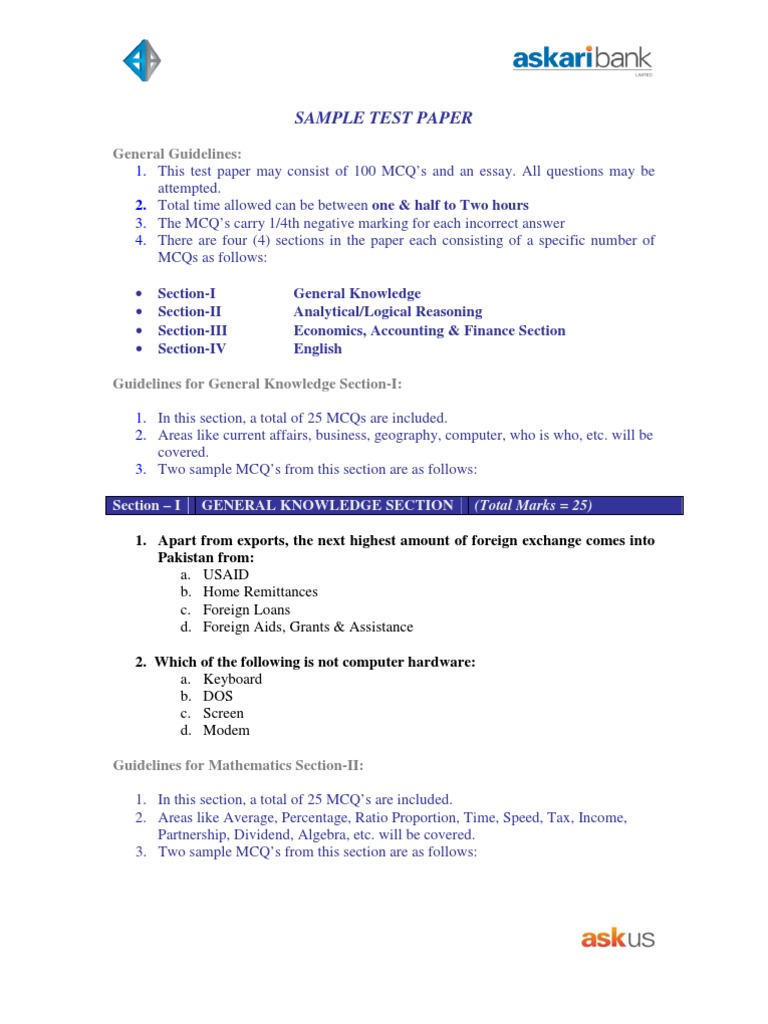 Sample Test Paper MTO | PDF | Economics | Economies