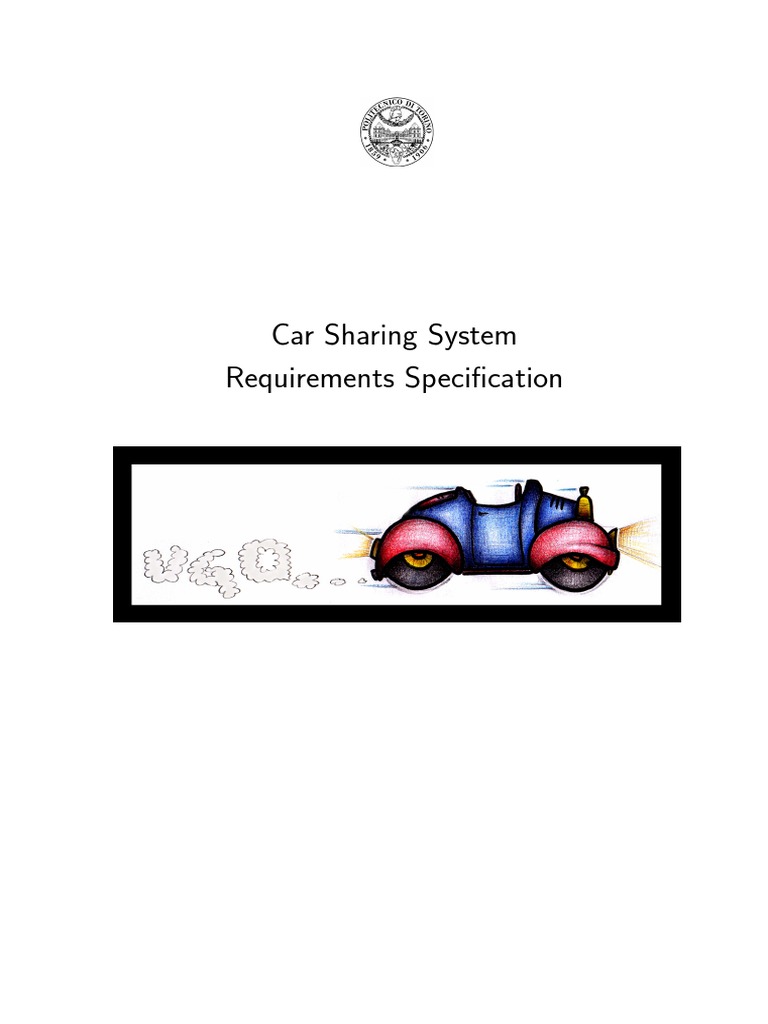 Car Sharing System Requirements Specification - Software ... | PDF ...