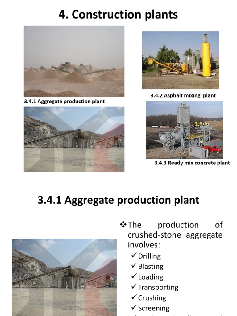 Chapter 4 - Construction Plants | PDF | Building Engineering ...