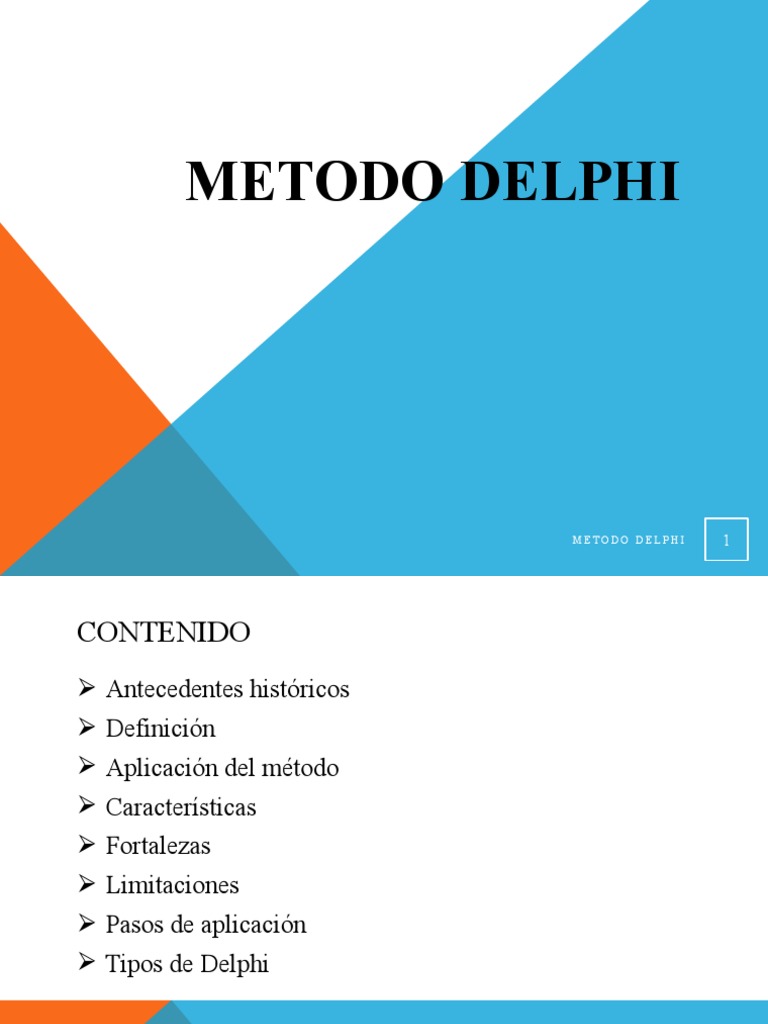 Método Delphi | PDF | Cuestionario | Diseño