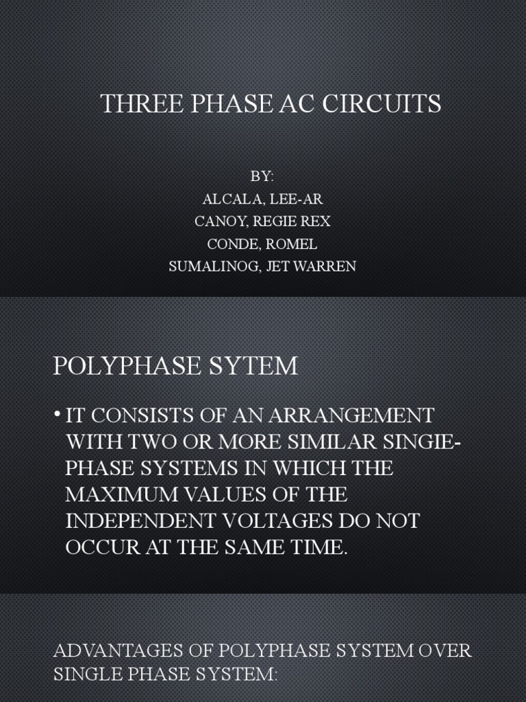 Three-Phase AC Circuits Overview | PDF | Electrical Components ...