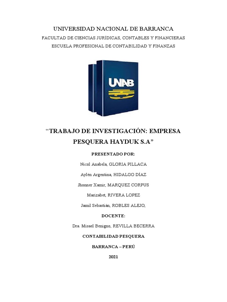 Hayduk Sa | PDF | normas internacionales de INFORMACION FINANCIERA ...