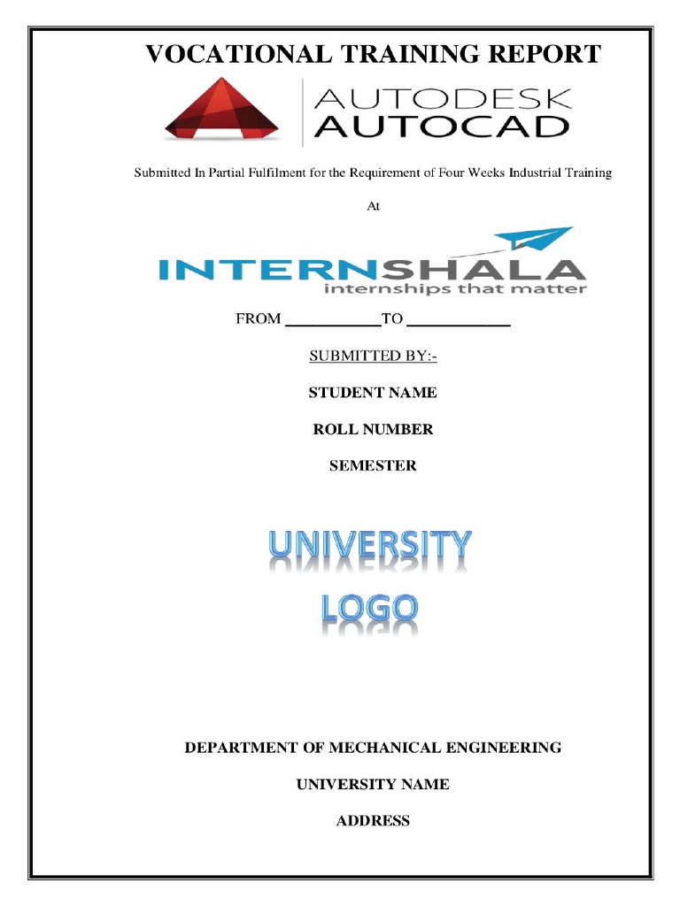 Autocad Training Report PDF | PDF