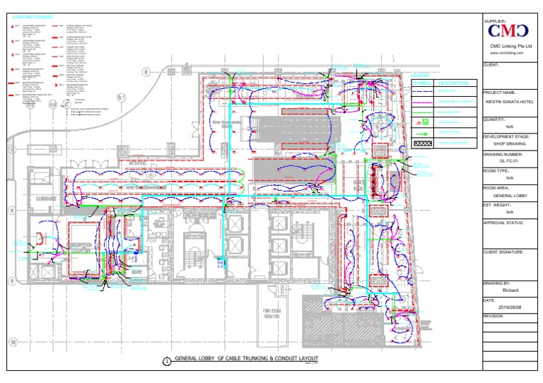 General Lobby GF Cable Trunking-Layout1 | PDF | Building Technology ...