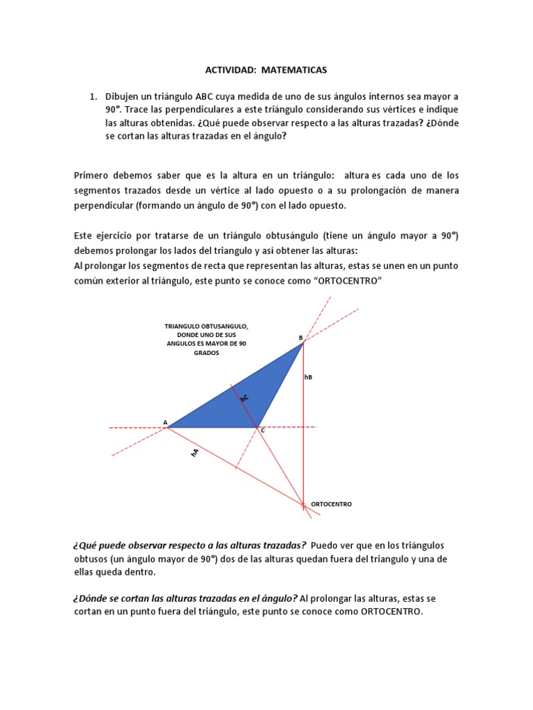 Matematica 7mo Grado Propiedades de Los Triangulos | PDF | Triángulo | Formas geométricas