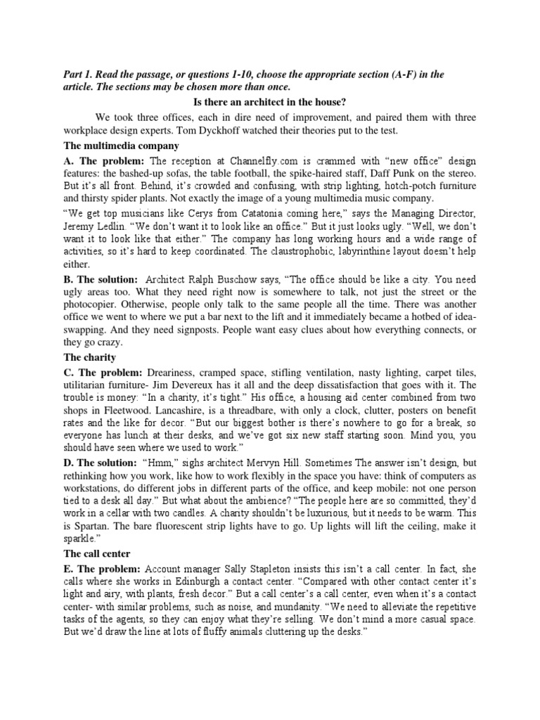 Reading Cae-đã Chuyển Đổi | PDF | Test (Assessment)