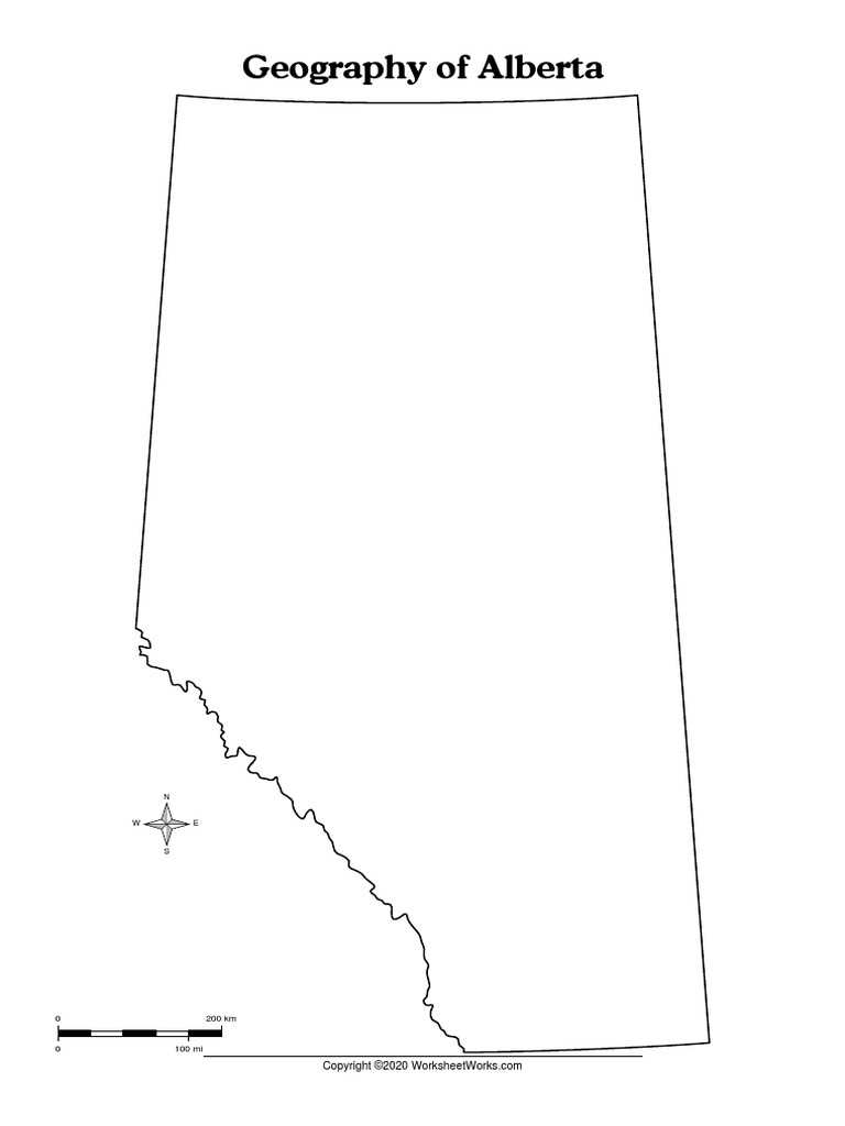 Blank Map of Alberta | PDF