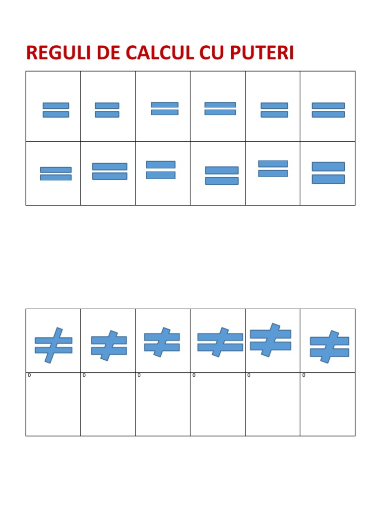 Reguli de Calcul | PDF