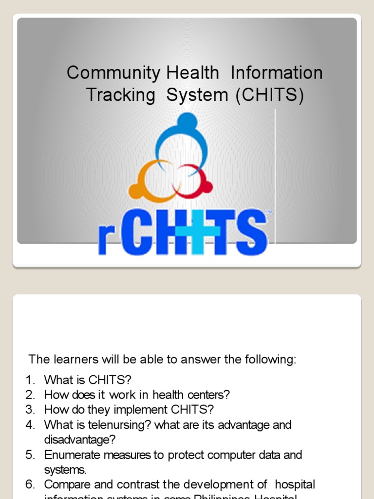 Community Health Information Tracking System (CHITS) | PDF | Health ...