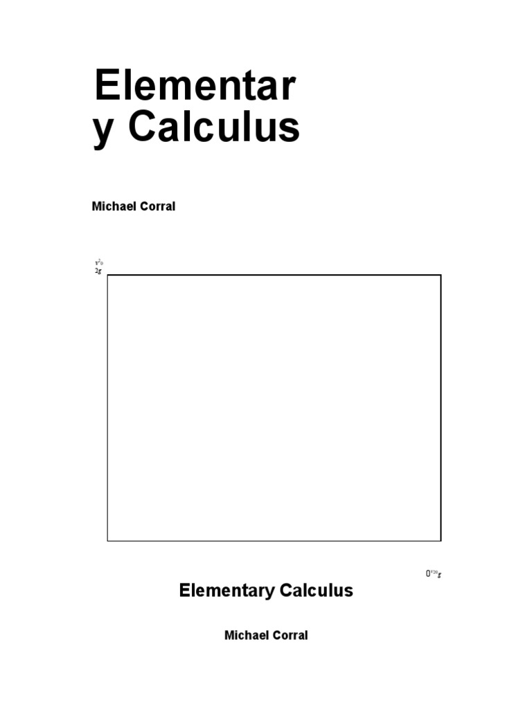 Elementary Calculus | PDF | Derivative | Area