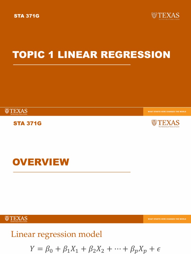 1-1 - Simple and Multiple Linear Regression | PDF | Errors And ...
