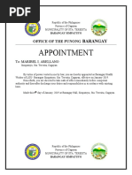 Appointment Tanod | PDF
