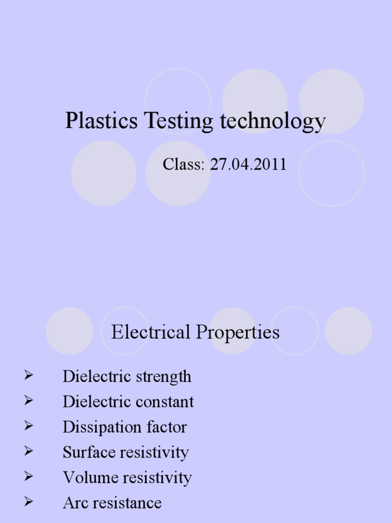 Electrical Properties | PDF | Capacitor | Electrical Resistance And ...