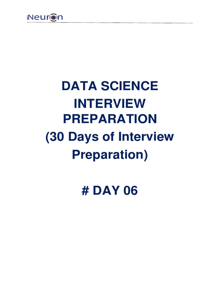 Data Science NLP Interview Guide | PDF | Time Series | Stationary Process