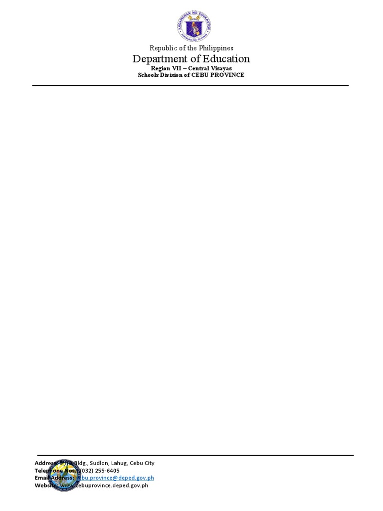 Division Letterhead | PDF