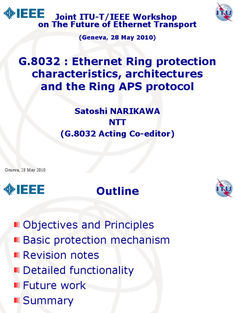 G.8032: Ethernet Ring Protection Characteristics, Architectures and The ...