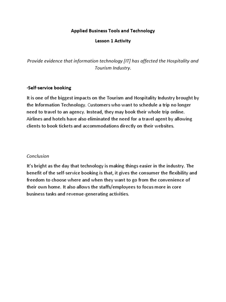 Activity (Applied Business Tools and Technology) | PDF