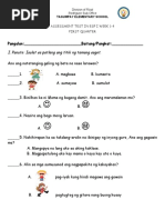 worksheet-GRADE 1 - Miyembro NG Pamilya - AP | PDF