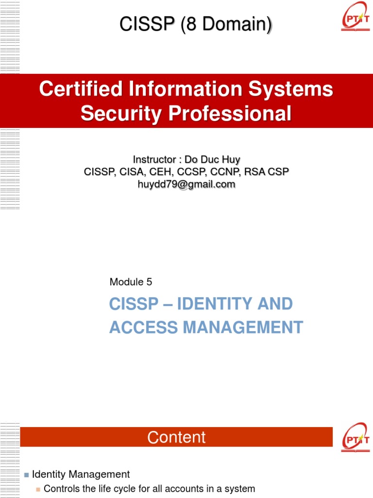 Module5 - Identity and Access Management | PDF | Radius | Computer ...