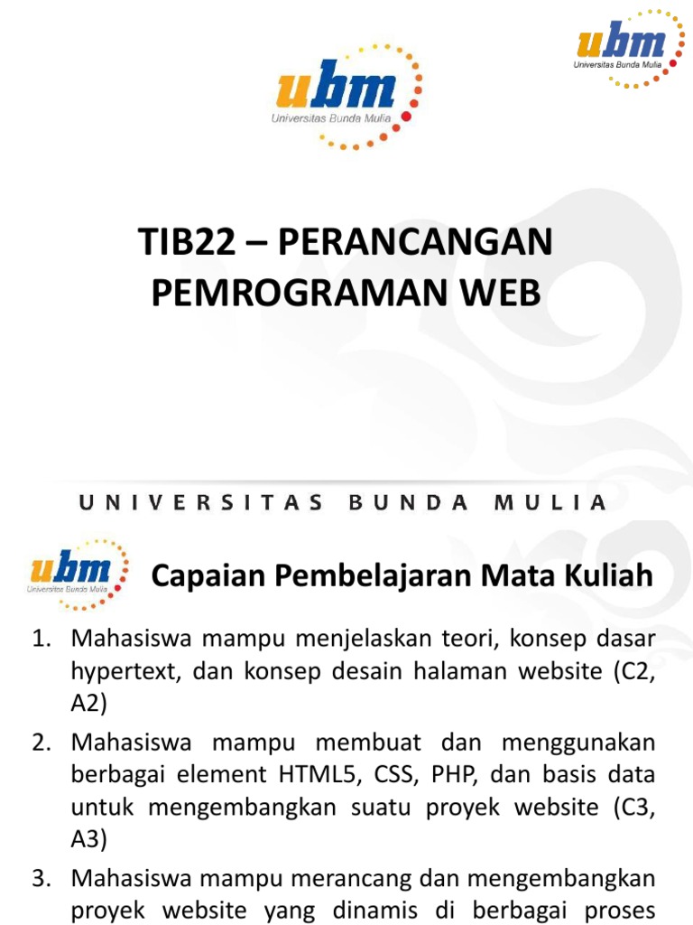 Dasar Pemrograman Web | PDF