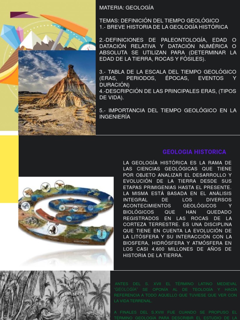 Geologia Historica | PDF | Escala de tiempo geológico | Tierra