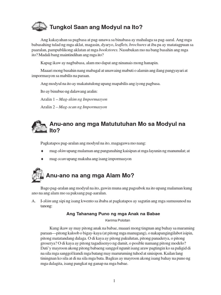 Mag Skim at Mag Skam NG Impormasyon 1 | PDF