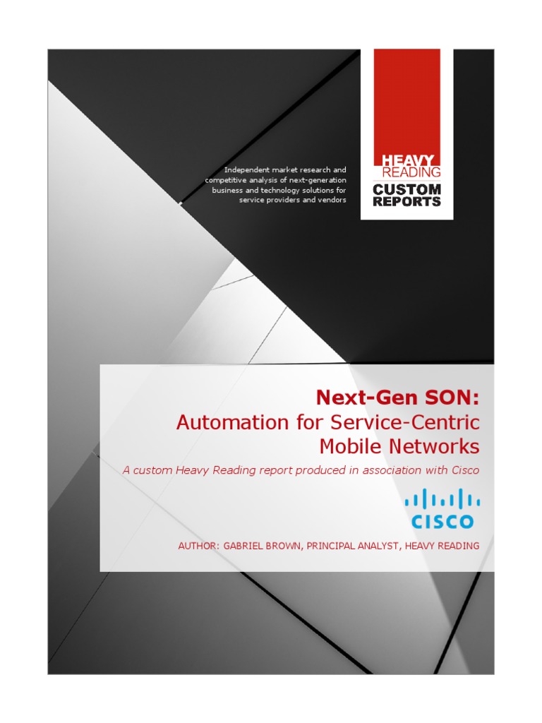 Automation For Service-Centric Mobile Networks: Next-Gen SON | PDF ...
