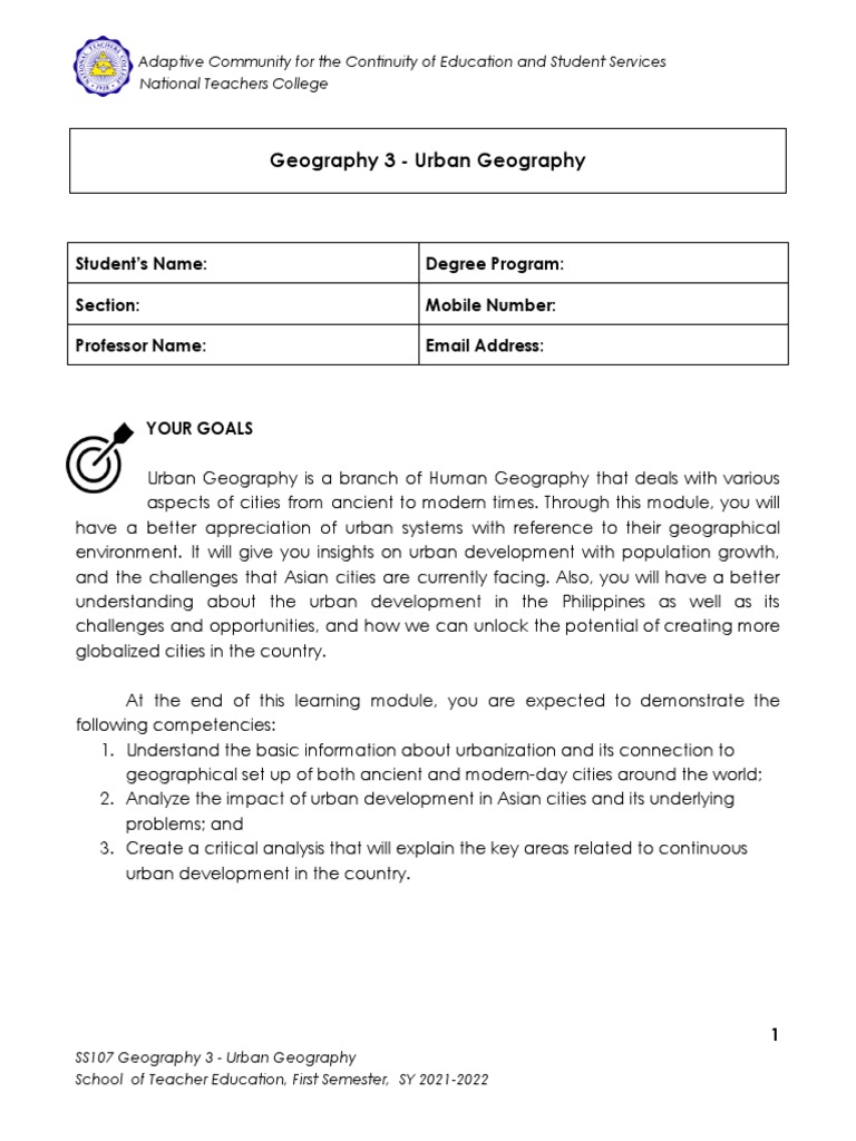 Urban Geo | PDF | Urbanization | Geography